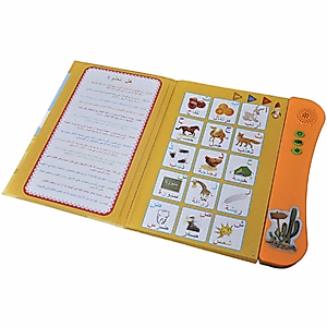 Educational book for children Arabic language, learning letters, numbers, colors and shapes, Arabic, learning writing, reading and hearing, An interactive books, Speech Therapy, Arabic Preschool Toys.