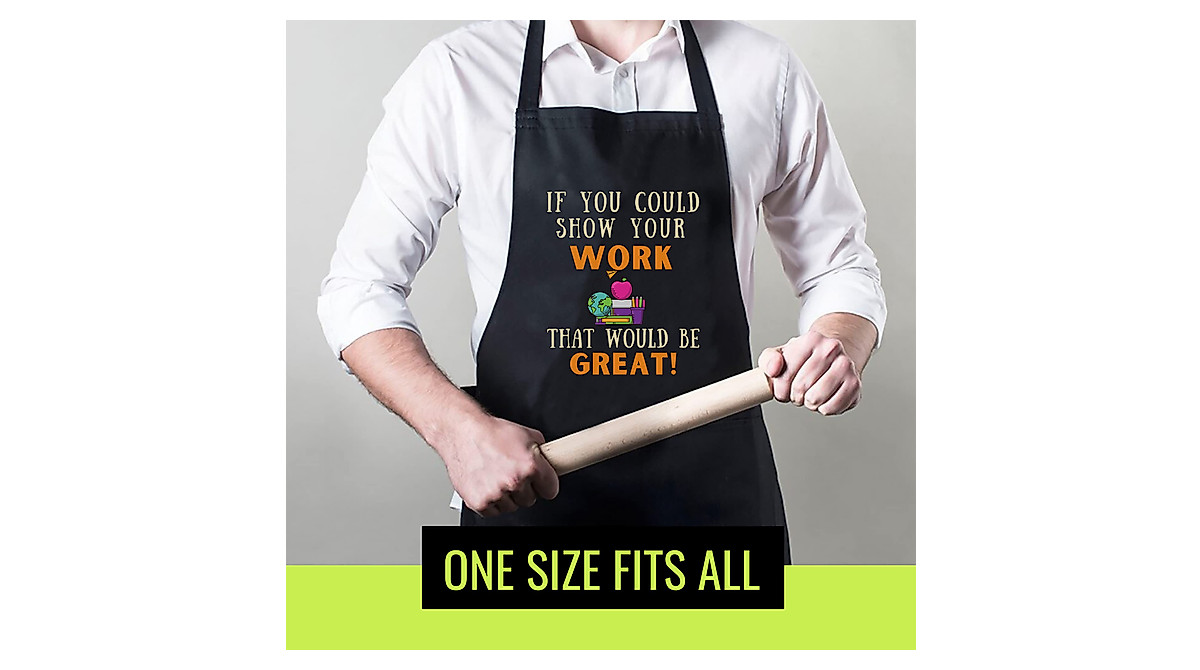 Funny Math Teacher Apron - Perfect Gift for Educators & Chefs