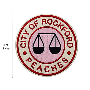 City of Rockford Embroidered Iron On Patches A League of Their Own Costume
