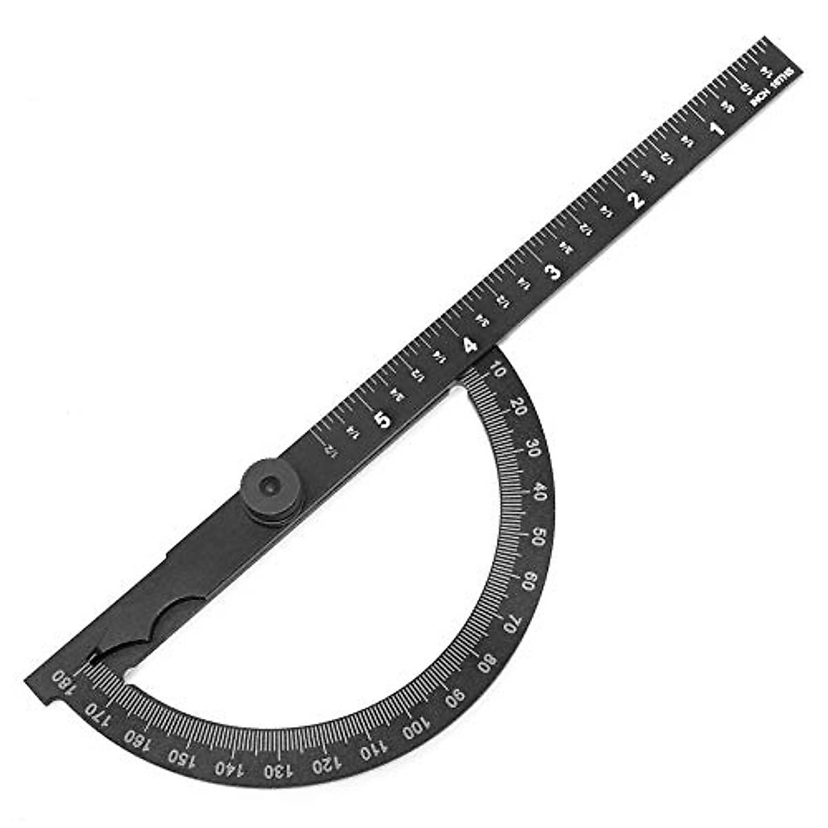 WEN ME512P Adjustable Aluminum Protractor and Angle Gauge with Laser Etched Scale