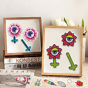 Natonhi Heat Shrink Plastic Sheets Kit 145Pcs Shrink Art Kit Including 20pcs Shrinky Paper Sheets 6pcs Traceable Picture Keychains Accessories- Perfect for Shrink Dink Sheets Crafts Making