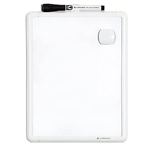 U Brands Contempo Magnetic Dry Erase Board, 8.5 x 11 Inches, White Frame - 251U00-04
