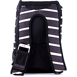 One Girl Savvy Outdoors Cooler Backpack | Durable, Lightweight, Stylish Design, High-Density Insulation Material & Leak-Proof | Perfect for Events, Picnics, Beach Activities, Hiking & More, Stripes