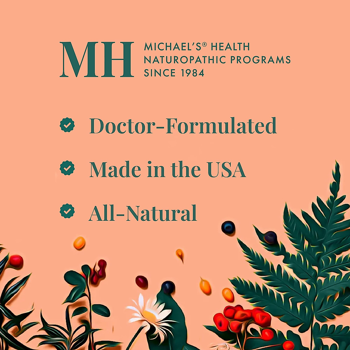 MICHAEL'S Health Naturopathic Programs Teen Girls Multivitamin - 60 Vegetarian Tablets - with B Complex Vitamins & Female Herbal Blend - Kosher - 30 Servings