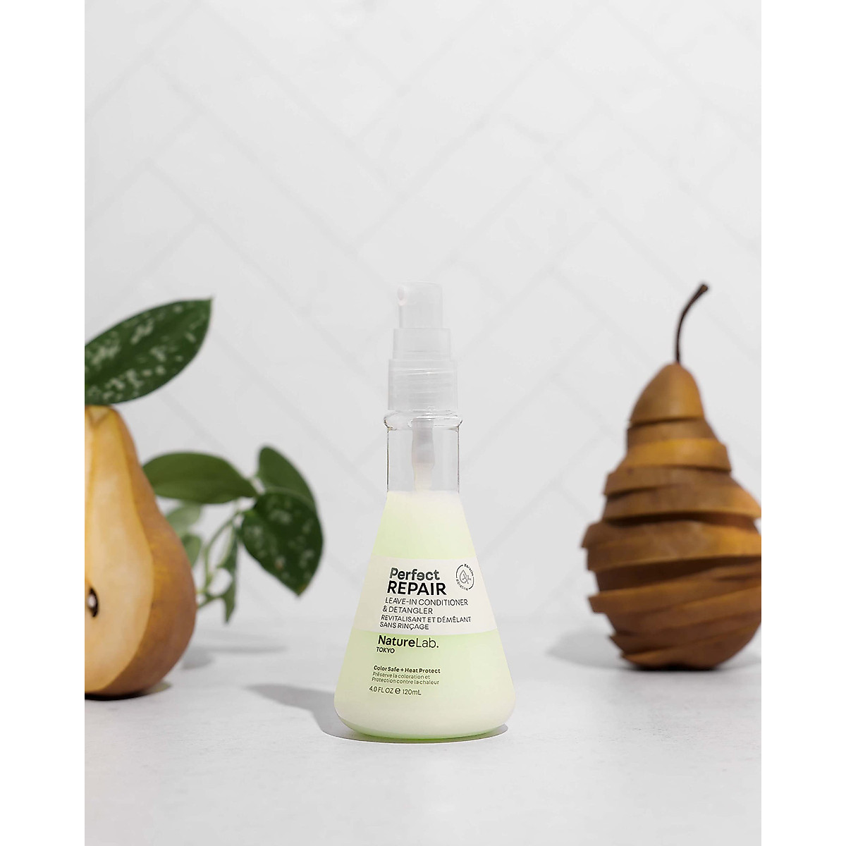 NATURELAB. TOKYO Perfect Repair Leave-In Conditioner & Detangler: Heat Protection, Color Safe, Protect Against Future Damage | 4 FL OZ / 120 ML