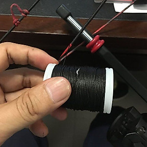 SHARROW Archery Serving Thread Bowstring Serving Material 131 Yards for Tying Peep Sight Nock Maintenance Accessories (Black)