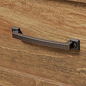 Home Square 4 Piece Bedroom Set with Dresser Chest and 2 Nightstands in Sindoori Mango