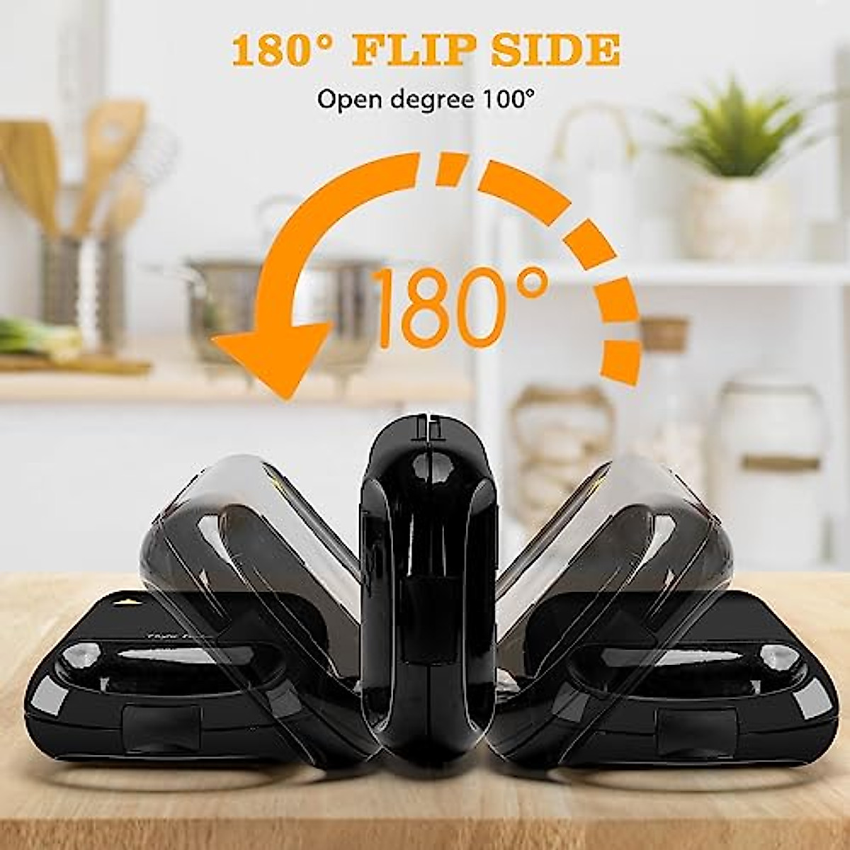 Sandwich Maker 3 in 1, Taylor Swoden 4 Slice Waffle Maker 1200W Panini Press Grill with Non-stick Plates, Double-Sided Heating, Indicator Lights, Cool Touch Handle, Easy to Use & Clean, Black