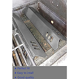 GasSaf 15 inch Heat Plate Replacement for Backyard GBC1460W, GBC1461W, Dyna-glo DGF510SBP, DGF510SSP, Uniflame GBC1059WB, BHG and Others, Porcelain Steel Heat Shield Tent(15" x 3 13/16")(5-Pack)