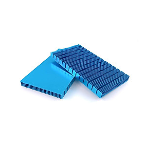 Awxlumv Large Heat Sink 5.9x3.35x0.47 inch / 150x85x12mm Blue Tone Heatsinks Module Cooler Cooling Fins Board Radiator for PCB Board LED Motherboard