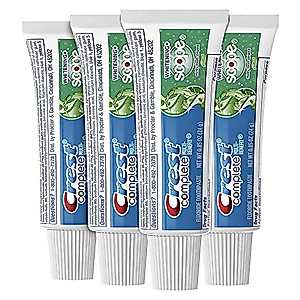 Crest Complete Whitening Scope Minty Toothpaste .85 Oz Travel Size 4 Pack