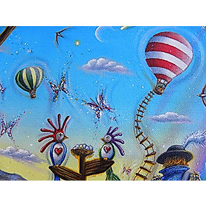 Joseph KALIHER (Texas 1970) PARABLE OF THE SOWER OF MEMES OIL on CANVAS cm 40x60