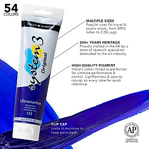 Daler Rowney System3 8-Tube Acrylic Paint Set for Adults - Acrylic Painting Supplies for Artists and Students - Acrylic Paints for Murals Canvas and More - Art Paints for Any Skill Set