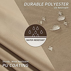 SORARA Chaise Lounge Cover Weatherproof Outdoor Porch Patio Furniture Cover, Water Resistant, 70''L x 29''W x 29''H