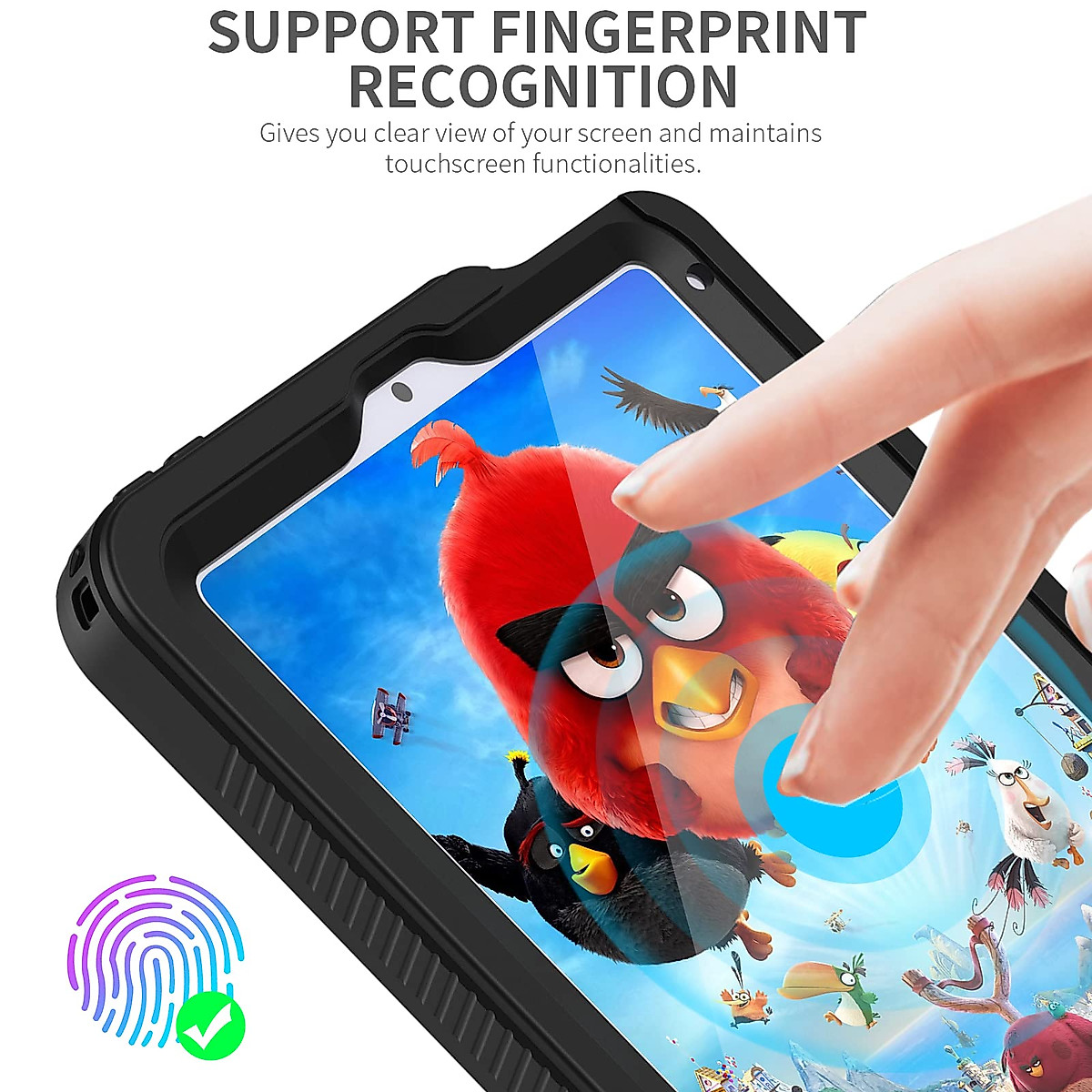 AICase iPad Mini 7 A17 Pro 2024 iPad Mini 6 2021 (6th Generation) 8.3 Inch Waterproof,Dustproof, Shockproof Case Cover with 360 Full-Body Protection with Lanyard for iPad Mini 8.3" 7th/6th Gen