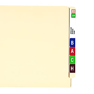 Smead Smartstrip Labels, Refill Pack, End Tab Labels, Ink-Jet Printer (66006)