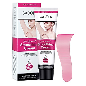 Shinowa Hair Removal Cream, Gel Painless Flawless Depilatory Cream, Gentle Soothing Hair Removal for Women Girl Arms Legs Body Underarms, Suitable for All Skin Types, 1 Pack