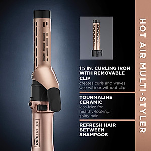 Conair Hot Air Multi-Styler, Rose Gold, Ceramic, Corded Electric, Volumize, Curl, Wave, Smooth