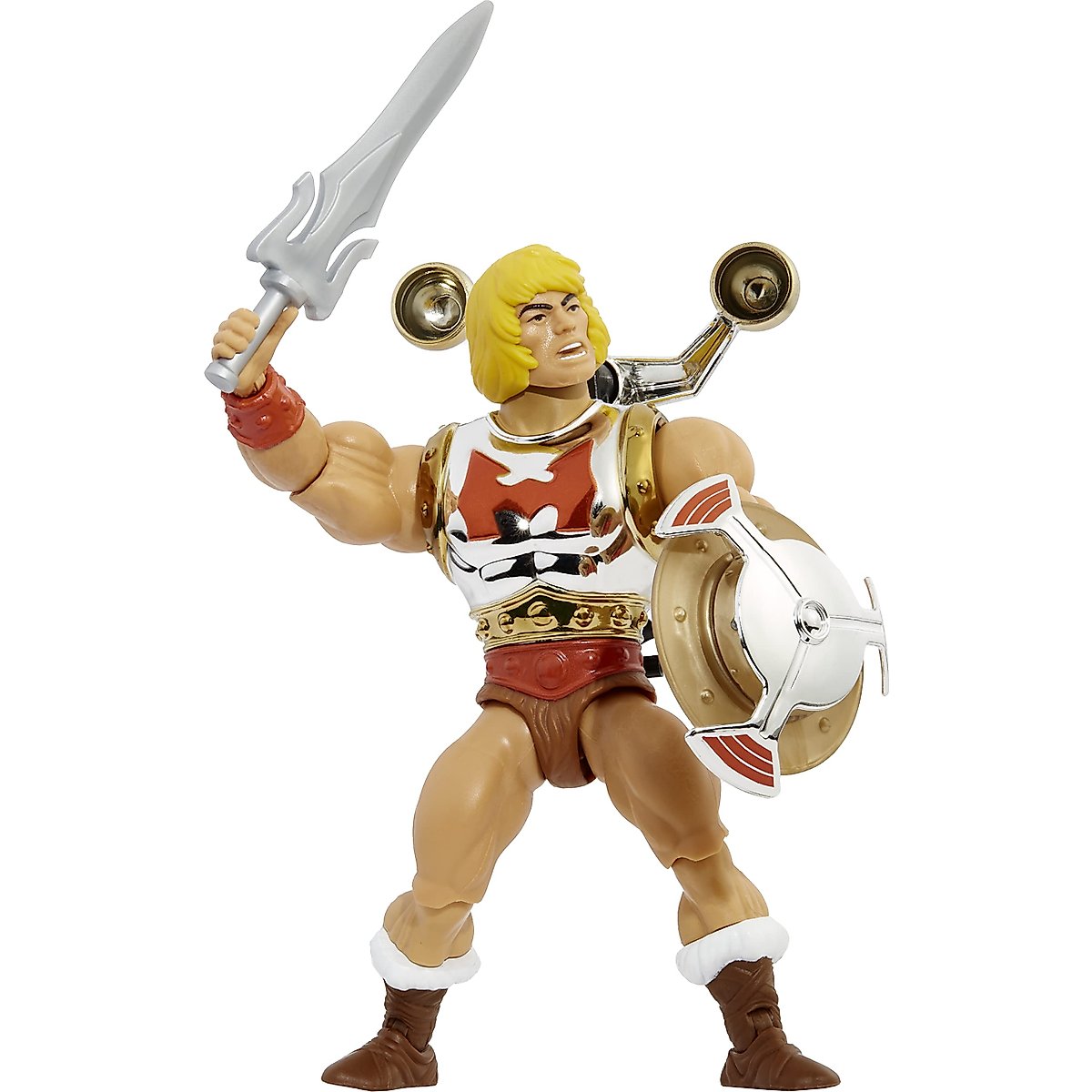 Masters of the Universe Origins Deluxe Action Figure, Flying Fists He-Man, 5.5-in Battle Figures for Storytelling Play and Display, for 6 to 10-Year-Olds and Adult Collectors