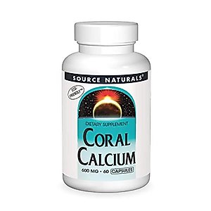 Source Naturals Coral Calcium 600 Mg, 60 Capsules