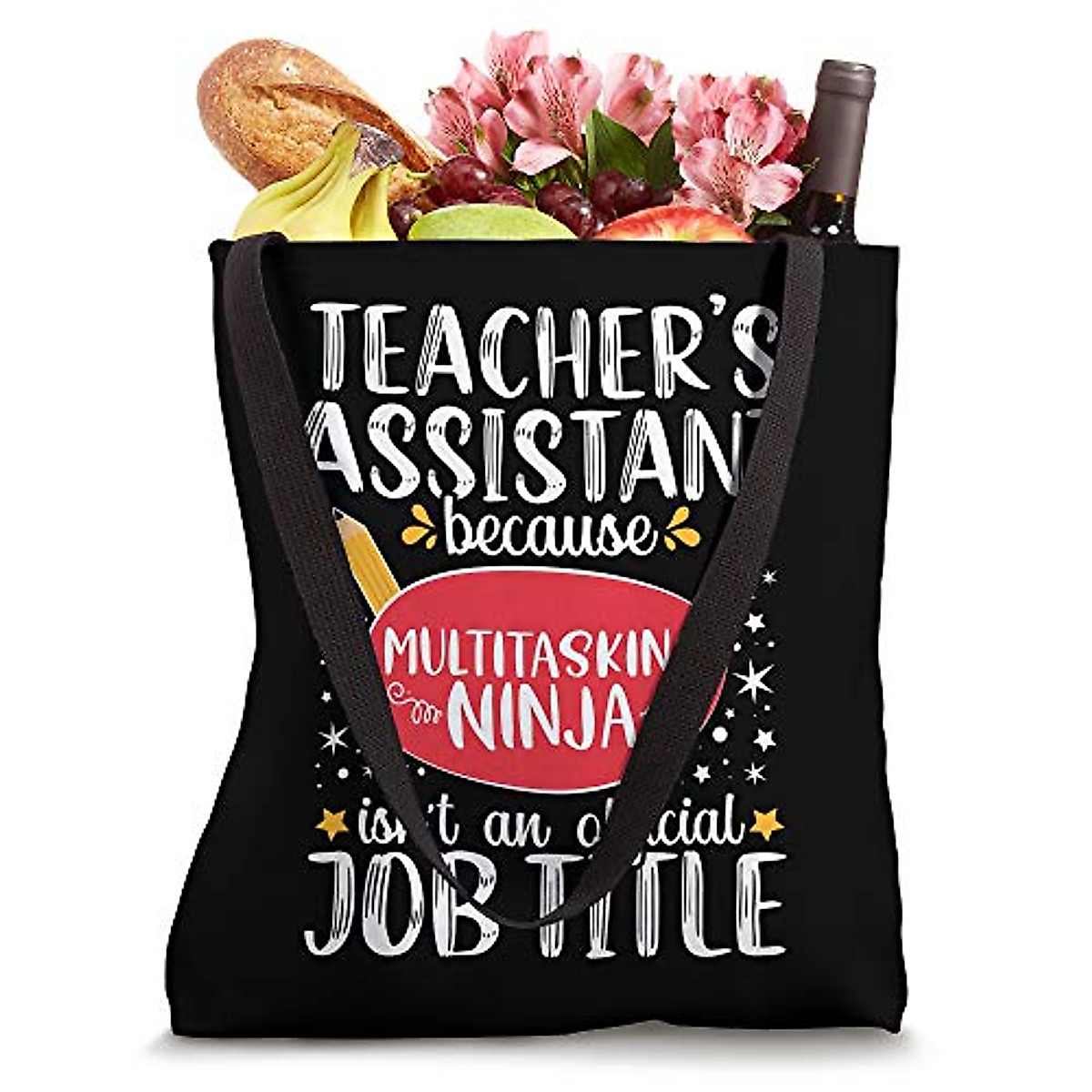 Teacher Assistant Teaching School Ninja Appreciation Gift Tote Bag