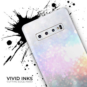 DesignSkinz unfocused Multicolor Glowing Orbs of Light Protective Vinyl Decal Wrap Skin Cover Compatible with The Samsung Galaxy S20 (Screen Trim & Back Glass Skin)
