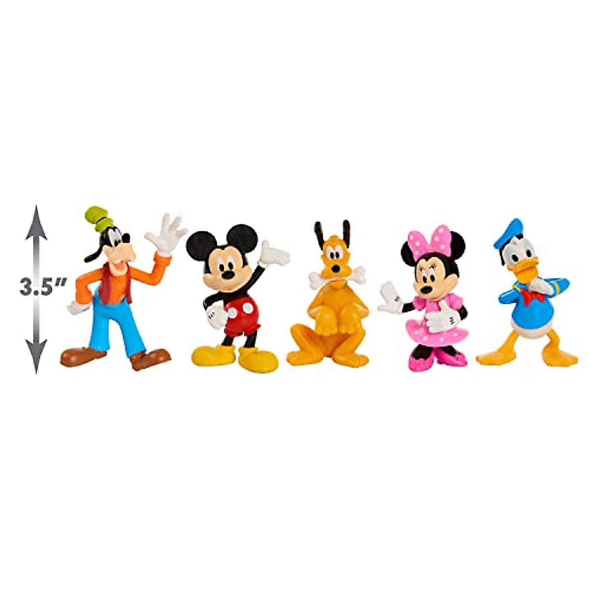 Mickey Mouse Collectible Figure Set, 5 Pack, Officially Licensed Kids Toys for Ages 3 Up by Just Play