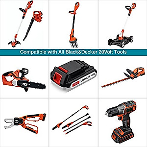 ORHFS Upgraded 2Packs 3600mAh 20 Volt MAX Lithium Ion Battery LBX20 Replace for Black+Decker 20V Max Lithium Battery LBXR20 LB20 LBX20 Black Decker 20v Battery