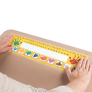 Really Good Stuff EZ-Fit Desktop Helper Tape Strips - Set of 36, Student Desk Name Tags, Pre-Cut, Durable, and Versatile
