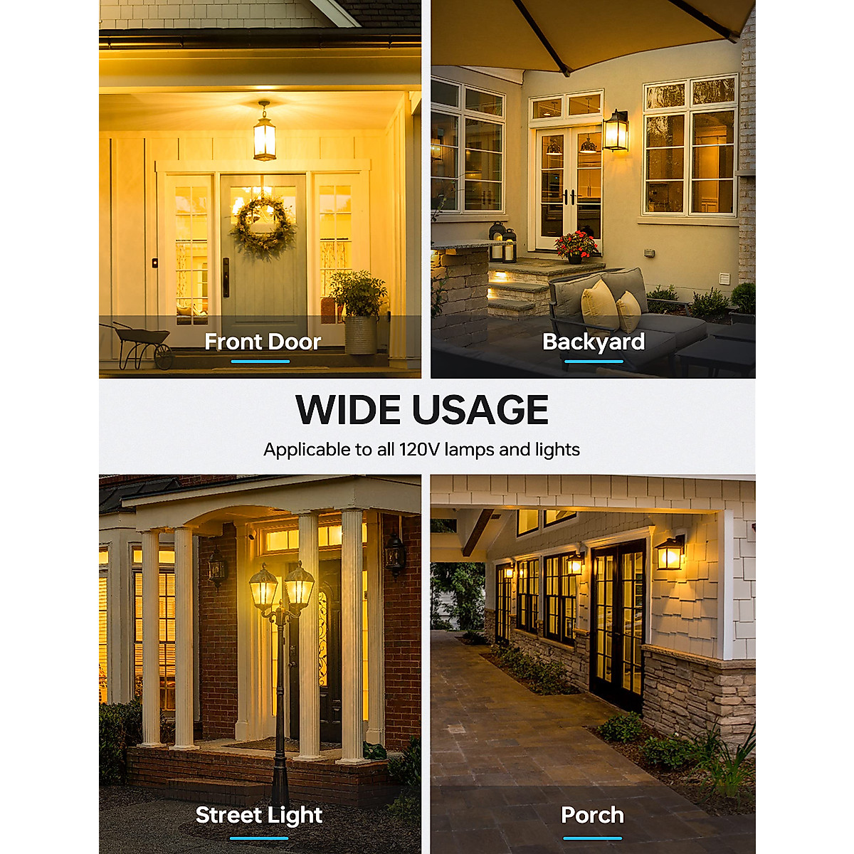 KINDEEP Amber Light Bulbs, 9W Amber Yellow LED Light Bulb, 2000K Soft Warm Light Bulbs, Bug Light Bulbs, 60W Equivalent, E26, for Bedroom, Nursery Room, Porch, Outdoor, Non-Dimmable, 4 Pack