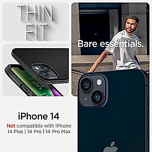 Spigen Thin Fit Designed for iPhone 14 Case (2022) - Black