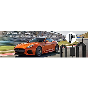 WOLFBOX Type-C Hardwire Kit,Hard Wire Car Charger Cable Kit 12V- 24V to 5V for Dash Cameras with Battery Drain Protection,Suitable for G930/i07/G900/G850/G840S(Type-C Version)/G840H(Type-C Version)