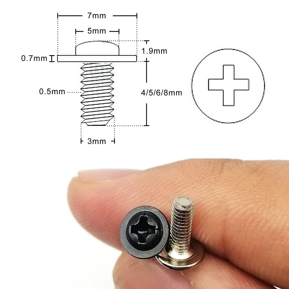RORUN Wood Screws Chassis Chassis Motherboard Installation Fixed Repair Bolt Screw Laptop Laptop