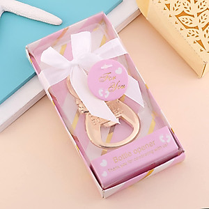 24 Pack POPPIN BOTTLES Key chain Bottle Opener Girl Baby Shower Favors for Guests Girl Baby Shower Souvenirs Bottle Opener,Girl Pink Baby Shower Decoration Supplies (Pink, 24)