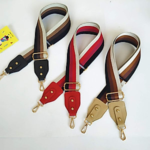 Beacone Wide Purse Strap Replacement Adjustable Crossbody Handbag Strap Belt (B-Black)