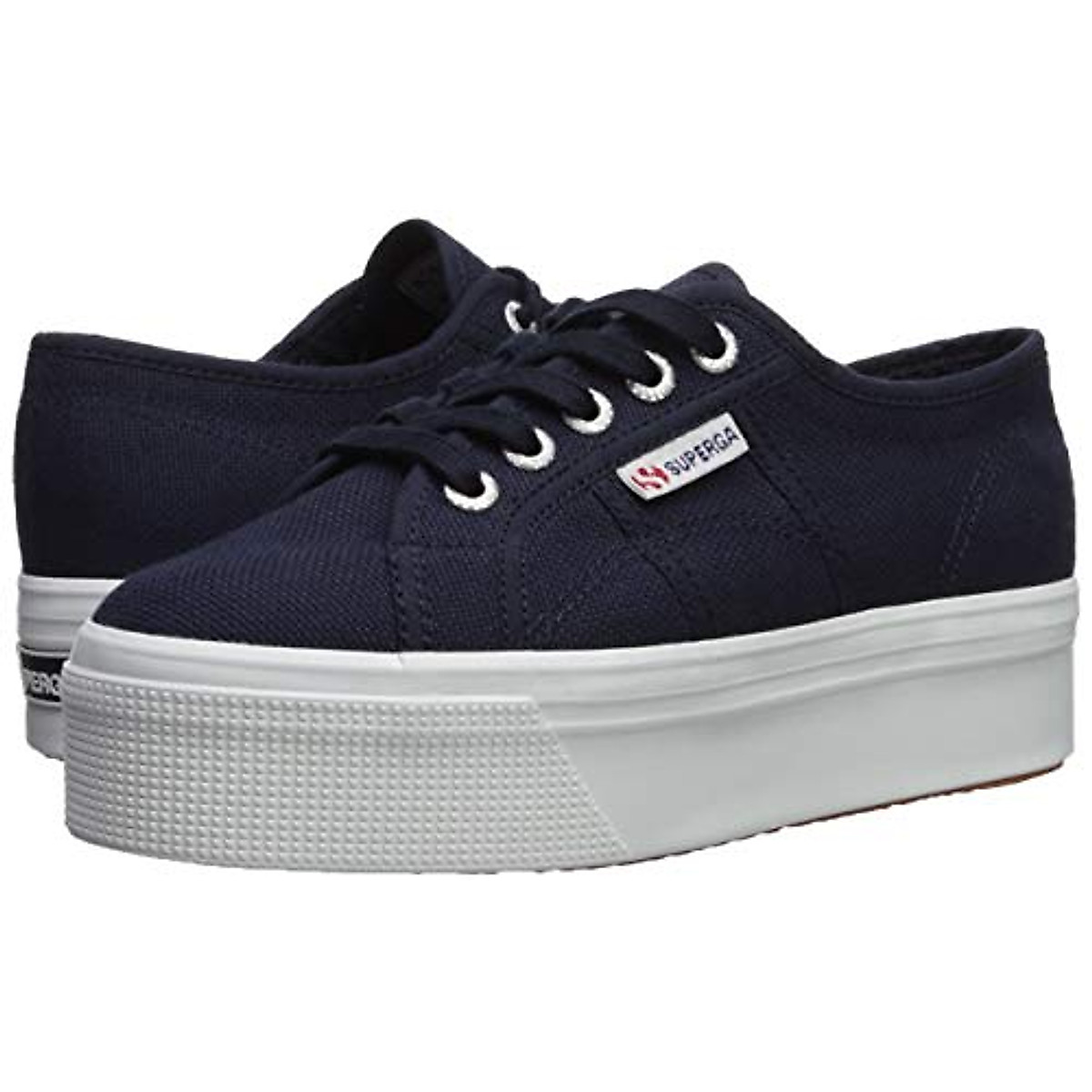 Superga Women's 2790A COTW Sneaker, Navy, 41 M EU / 9.5 B(M) US Women