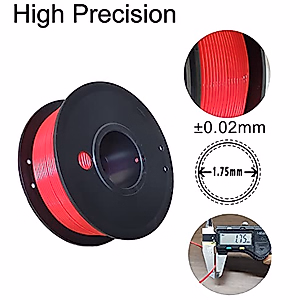 Maths PLA+ 3D Printer Filament 1.75mm (±0.02 mm), 250g/Spool×4, Independent Vacuum Package. 4 Colors Pack for 3D Printer & 3D Pen-Gold(Dark), Silver, Red, Blue.