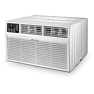 Whirlpool WHAT122-2AW 12,000 BTU 230V Through-The-Wall Air Conditioner, Dehumidifier, AC for Rooms up to 550 Sq.Ft, Remote Control, Digital Display, 24H Timer, White
