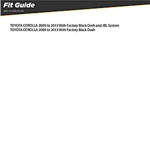 Scosche TA2101DGB Compatible with 2009-13 Toyota Corolla ISO Double DIN & DIN+Pocket Dash Kit, Dk. Gray