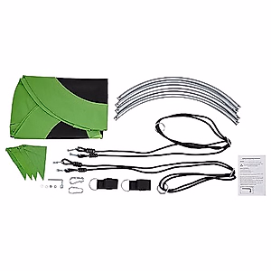 Outdoor Saucer Tree Swing,Saucer Tree Swing for Kids Adults 900D Oxford Waterproof with 2pcs Tree Hanging Straps Steel Frame,Outdoor Flying Swing for Playground and Backyard (Green)