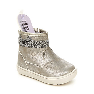 Stride Rite 360 Infant and Toddler Girls Magnolia First Walker Shoe, Silver