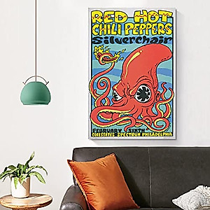 Red Hot Chili Peppers Poster Canvas Poster Bedroom Decoration Landscape Office Valentine's Birthday Gift Unframe-style-112x18inch(30x45cm)