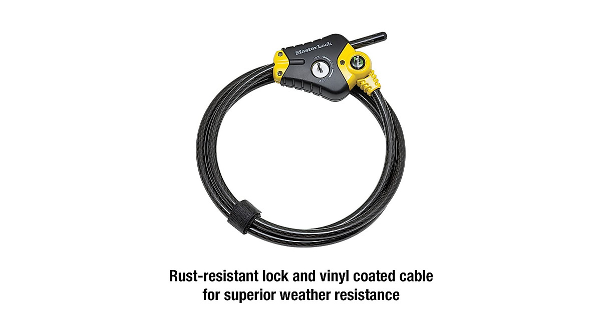 Master Lock Python Cable Lock - 6' Adjustable Security