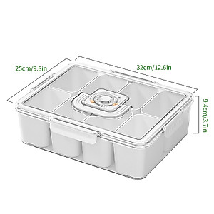 DIY Food Storage Containers, Organizer Boxes with Lids for Vegetables, Fruits, Herbs, Spices, Nuts, Seeds
