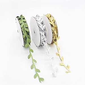 Patty Both Artificial Vines,Artificial Eucalyptus Leaf Vine DIY Craft Botanical Greenery for Hanging Plant Home Kitchen Garden Wedding Wall Decor (Green,32ft)