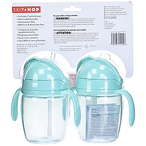 Skip Hop Toddler Sippy Cup, Sip-to-Straw, 2pack