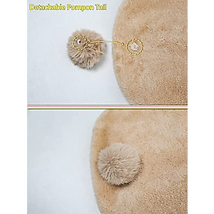 MESHEEN Dog Sweaters for Small Dogs Made of Skin Friendly Soft Double Face Fleece Keep Your Pet Cozy, Adorable Puppy Coat Use Cute Animal Ears Hooded Design