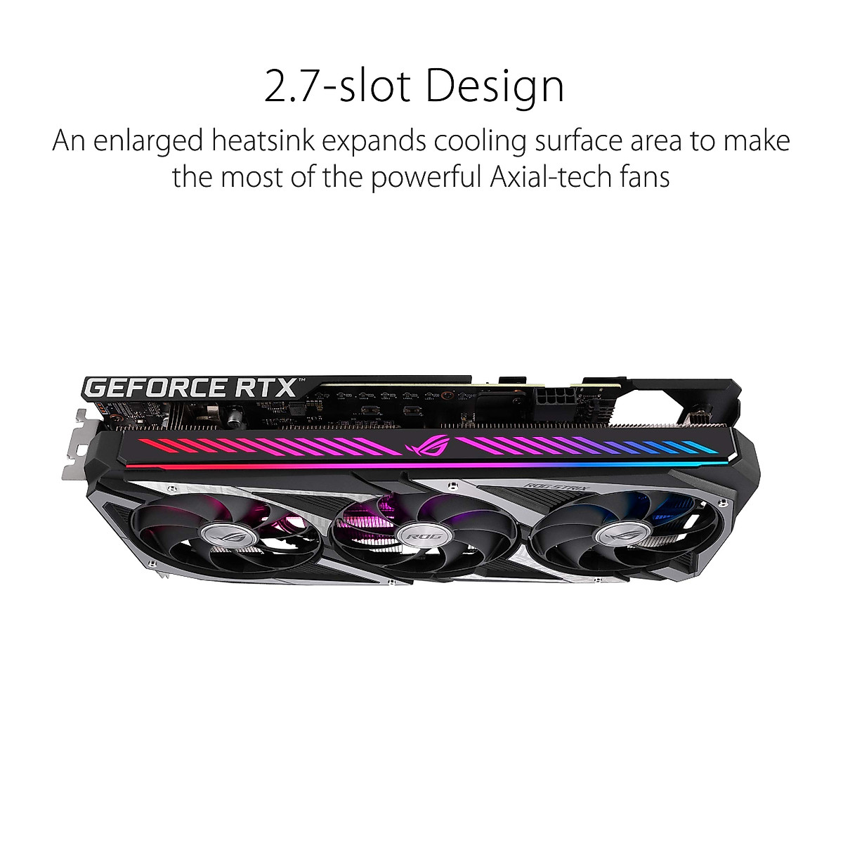 ASUS ROG Strix NVIDIA GeForce RTX 3060 OC Edition Gaming Graphics Card (PCIe 4.0, 12GB GDDR6, HDMI 2.1, DisplayPort 1.4a, Axial-tech Fan Design, 2.7-Slot, Super Alloy Power II, GPU Tweak II)