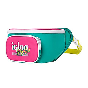 Igloo Special Edition Retro 2 Gallon Barrel of Fun Insulated Jug, Jade & Fanny Pack, Jade