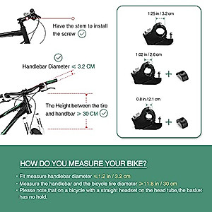 ANZOME Upgraded Dog Carrier Bike Basket, Detachable Handlebar Front Basket with Reflective Stripes and Adjustable Dog Seatbelts for Safe Night Riding and Convenient Detachable Use